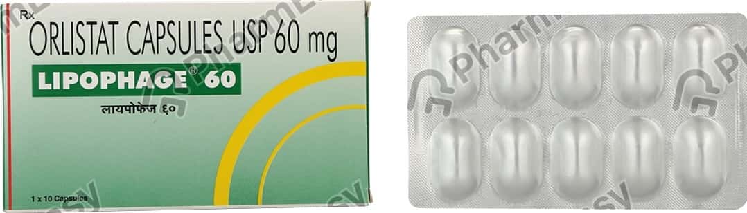 Lipophage 60 MG Capsule (10): Uses, Side Effects, Price & Dosage ...
