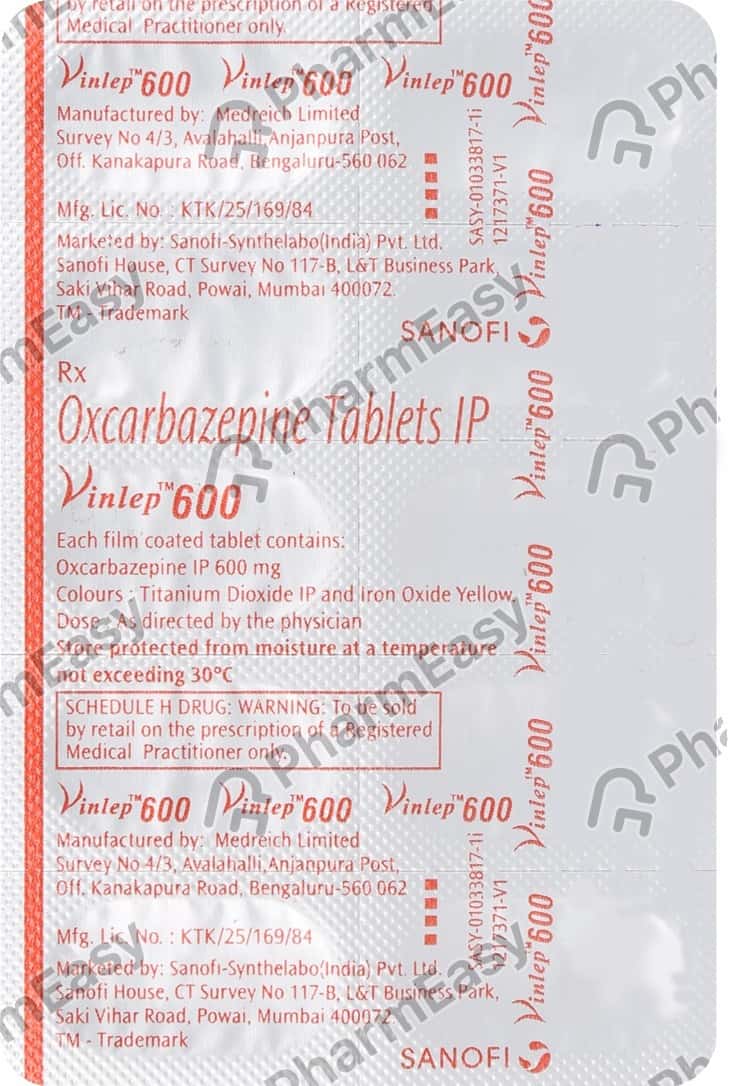 Vinlep 600 MG Tablet (10): Uses, Side Effects, Price & Dosage | PharmEasy