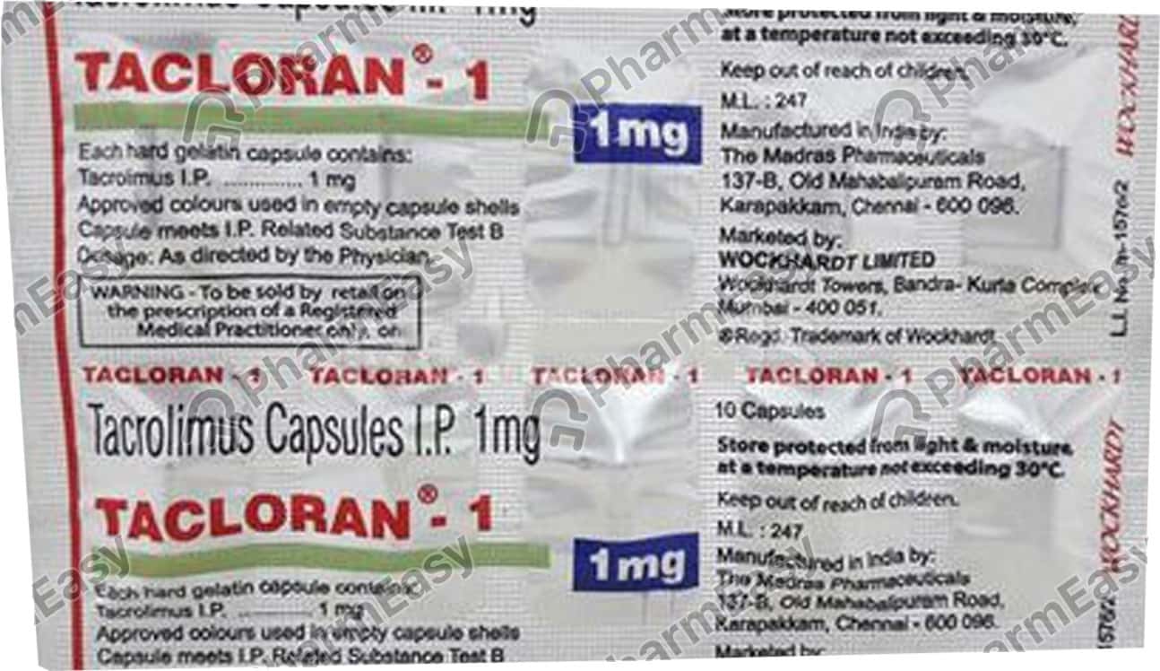 Tacloran 1 MG Capsule (10): Uses, Side Effects, Price & Dosage | PharmEasy