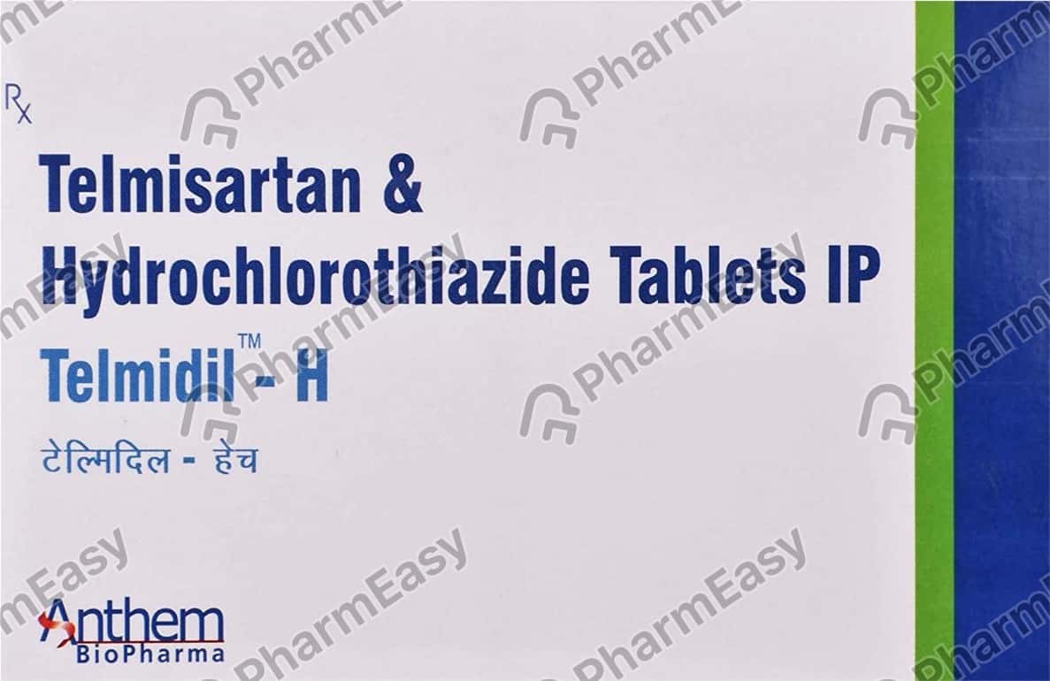 Telmidil H Strip Of 10 Tablets: Uses, Side Effects, Price & Dosage ...