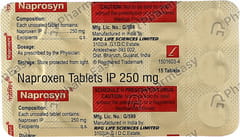 Naprosyn 250 MG Tablet (15): Uses, Side Effects, Price & Dosage | PharmEasy