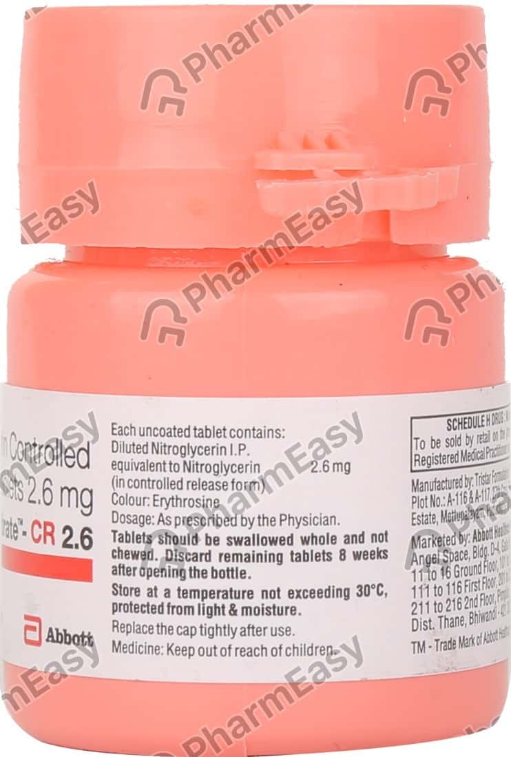 Gtn Sorbitrate Cr 2.6 MG Tablet (30): Uses, Side Effects, Price ...