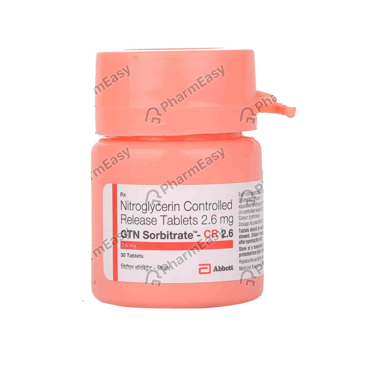 Buy Gtn Sorbitrate Cr 2.6mg Bottle Of 30 Tablets Online at Flat 18% OFF ...