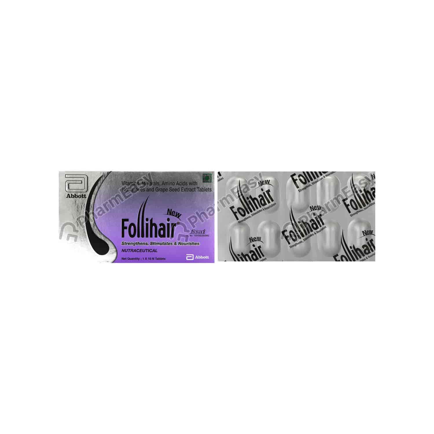 Buy New Follihair Tablet 10'S Online at Flat 18% OFF* | PharmEasy