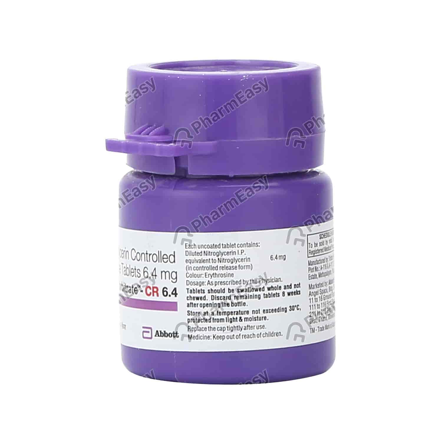 Buy Gtn Sorbitrate Cr 6.4mg Bottle Of 30 Tablets Online at Flat 18% OFF ...