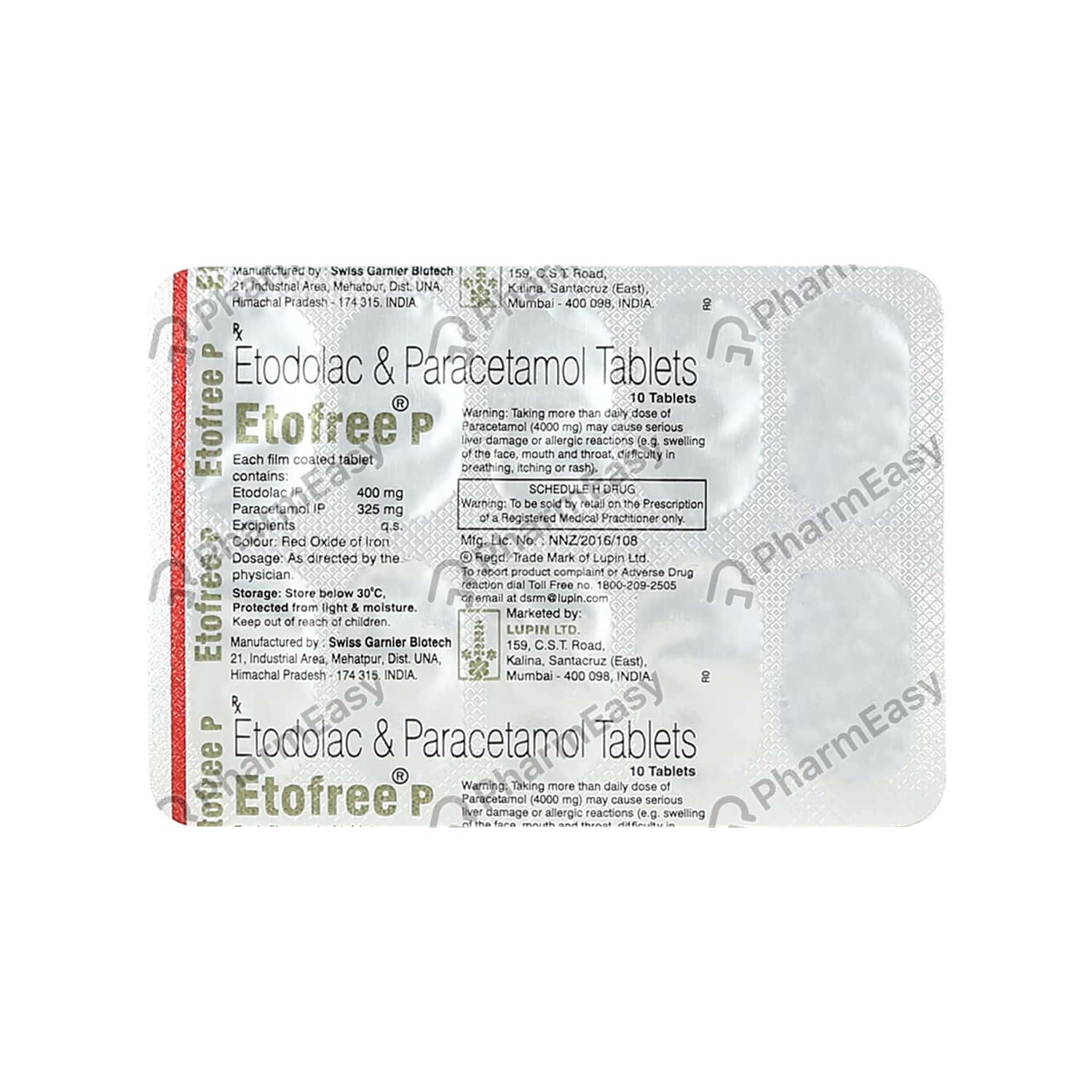 Buy Etofree P Tablet Online at Flat 15% OFF | PharmEasy