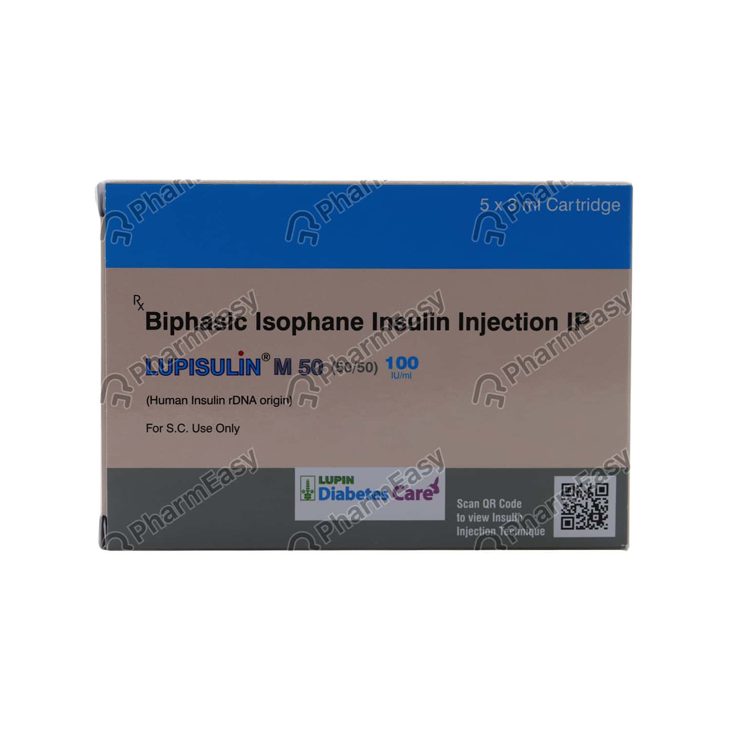 Lupisulin M50 50/50 100iu Cartridge 3ml - Uses, Side Effects, Dosage ...