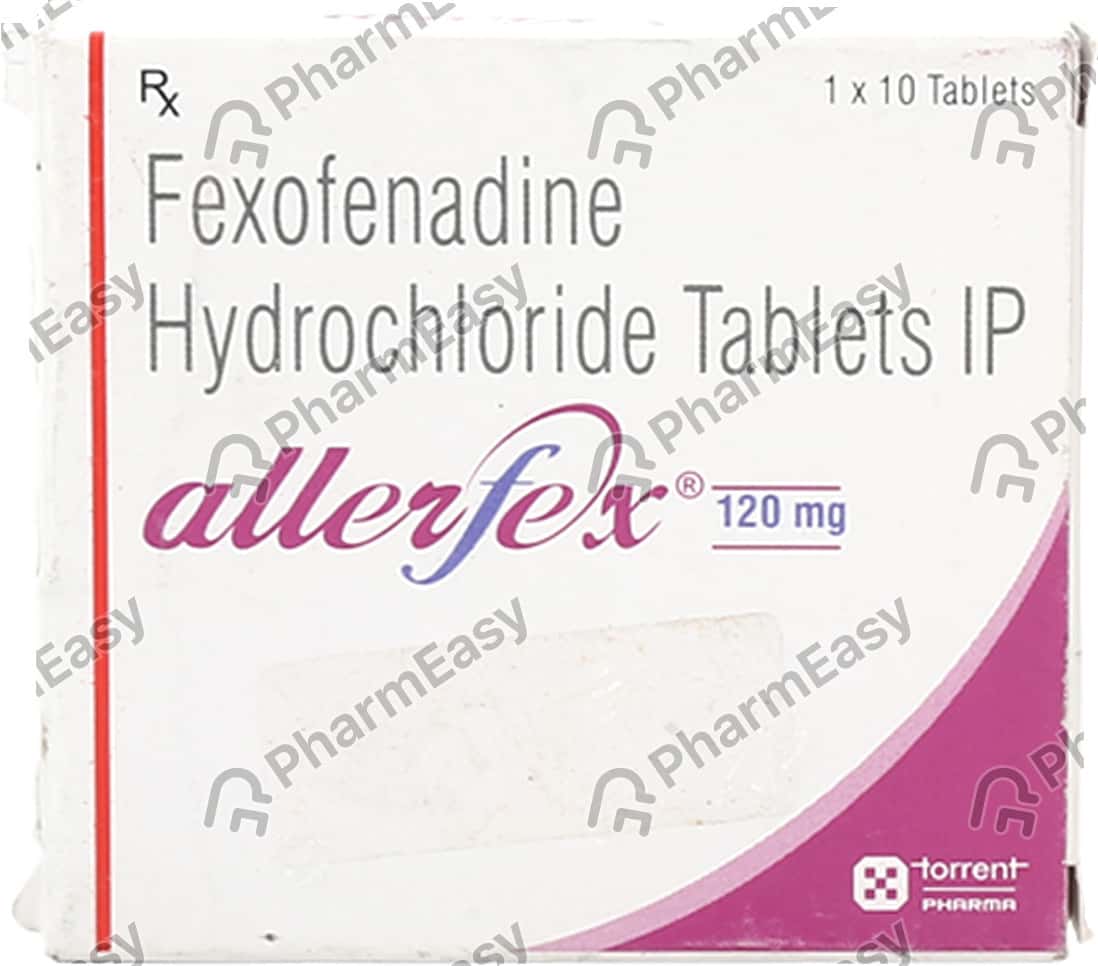 Allerfex 120 MG Tablet (10): Uses, Side Effects, Price & Dosage | PharmEasy