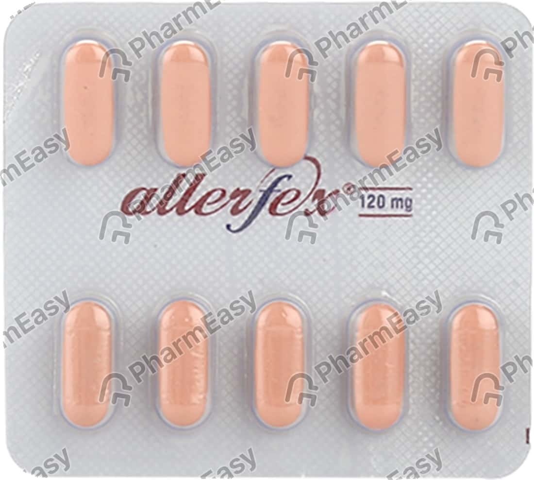 Allerfex 120 MG Tablet (10): Uses, Side Effects, Price & Dosage | PharmEasy