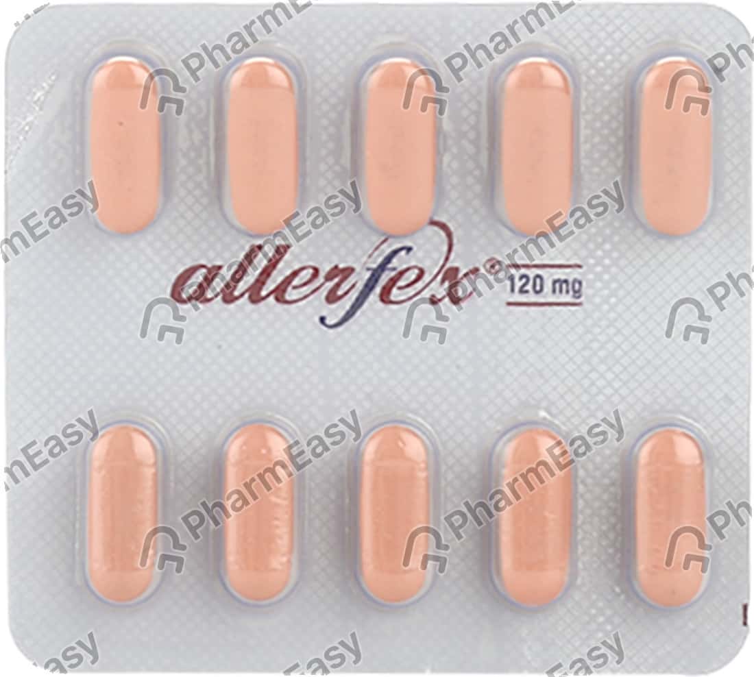 Allerfex 120 MG Tablet (10): Uses, Side Effects, Price & Dosage | PharmEasy