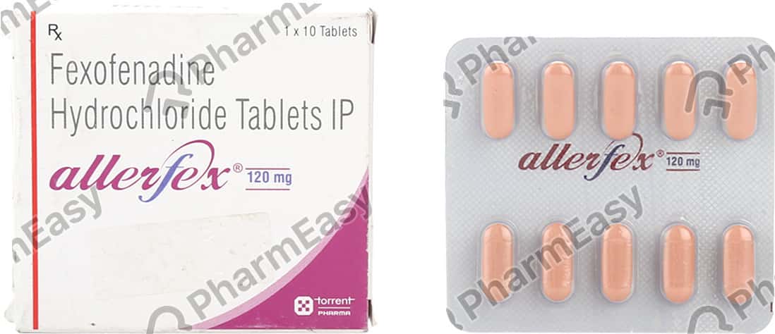 Allerfex 120 MG Tablet (10): Uses, Side Effects, Price & Dosage | PharmEasy