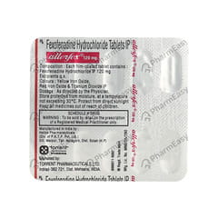 Allerfex 120 MG Tablet (10): Uses, Side Effects, Price, Dosage ...