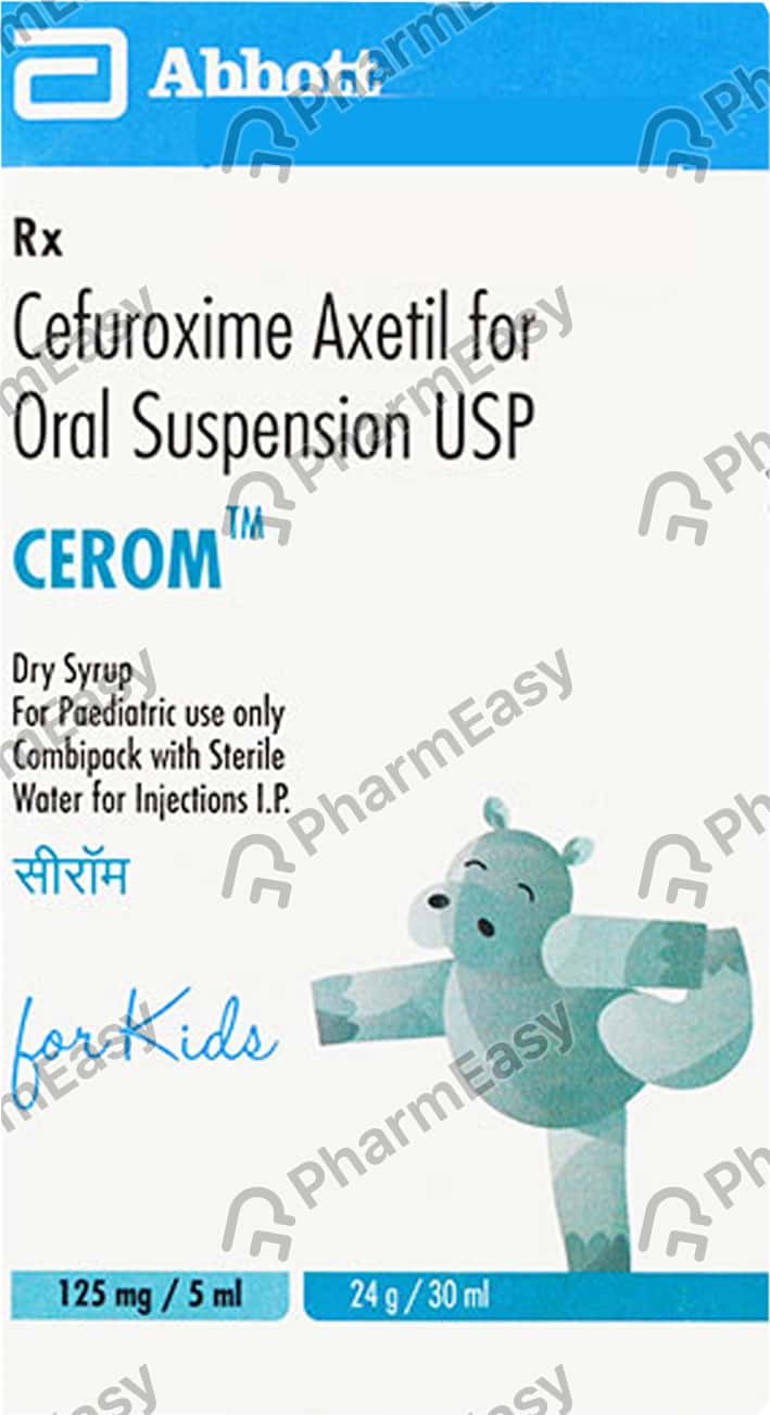 Cerom 125 MG Dry Syrup (30): Uses, Side Effects, Price & Dosage | PharmEasy