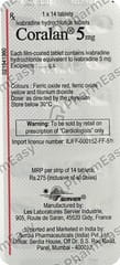 Coralan 5 MG Tablet (14): Uses, Side Effects, Price & Dosage | PharmEasy