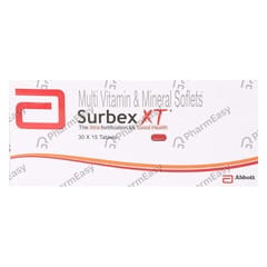 Surbex Xt Strip Of 15 Tablet - Uses, Side Effects, Dosage, Composition ...