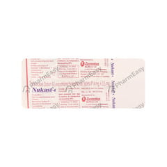 Nukast 4mg Tablet - Uses, Side Effects, Dosage, Composition & Price ...