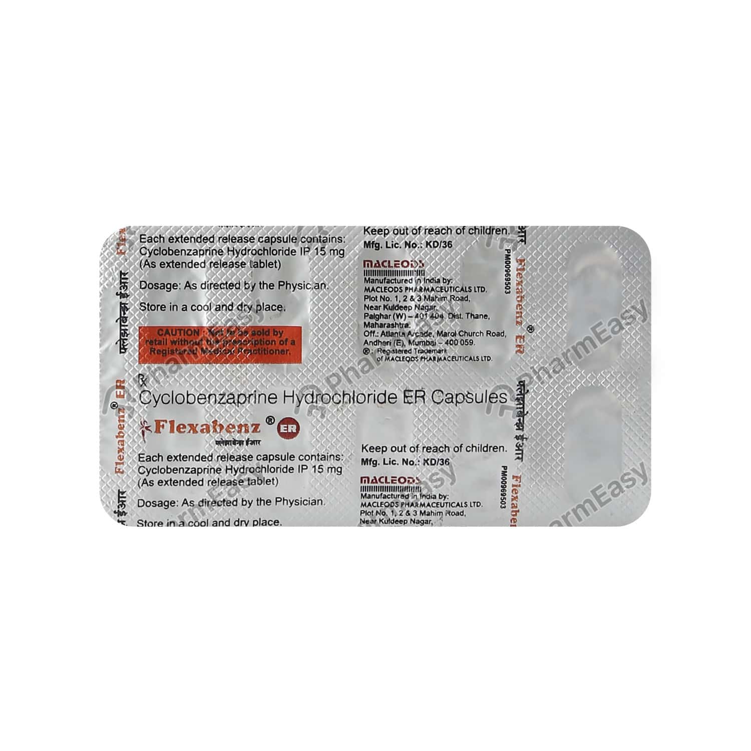 Buy Flexabenz Er 15 MG Capsule (10) Online at Flat 18% OFF* | PharmEasy