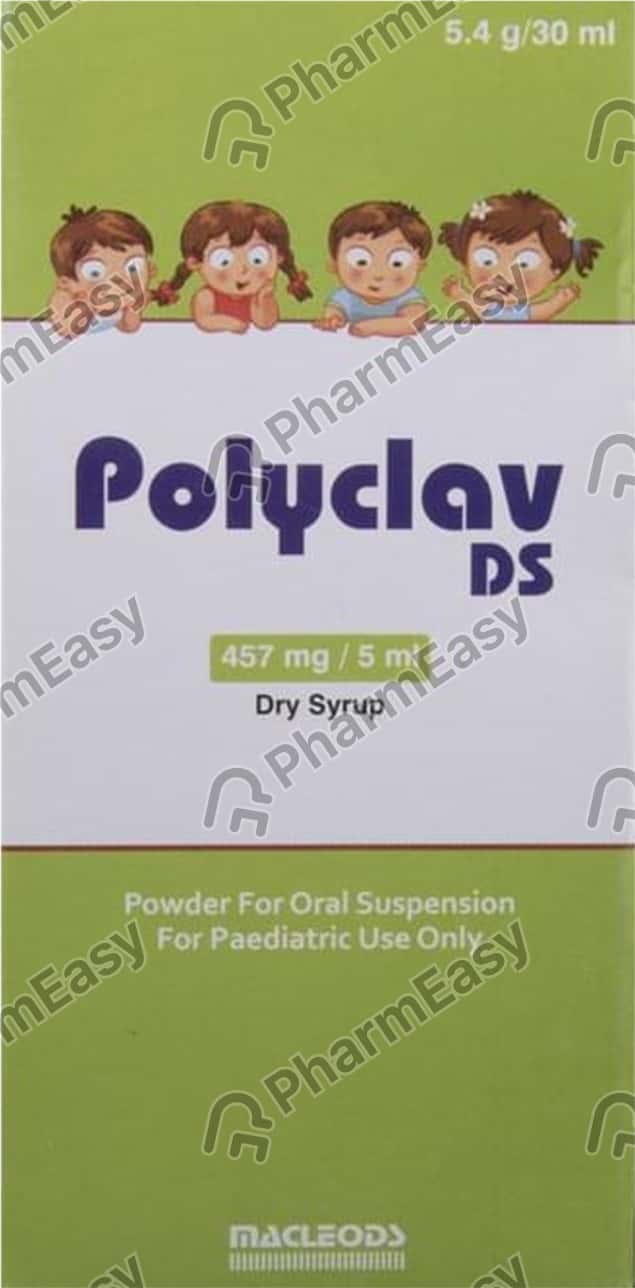 Polyclav DS Dry Syrup: Uses, Side-effects, Price, Dosage & More Info ...