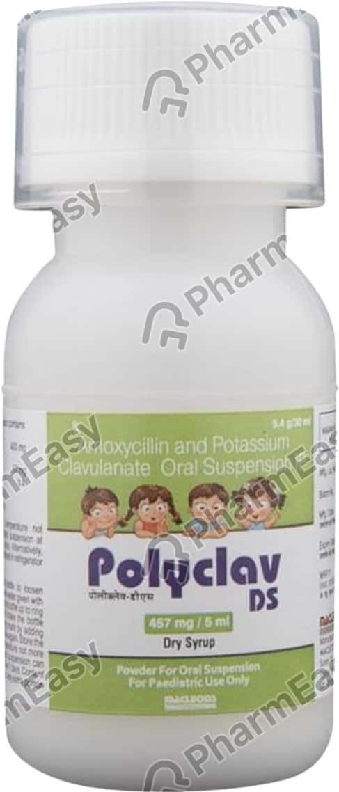 Polyclav Ds Dry Syrup 30ml: Uses, Side Effects, Price & Dosage | PharmEasy