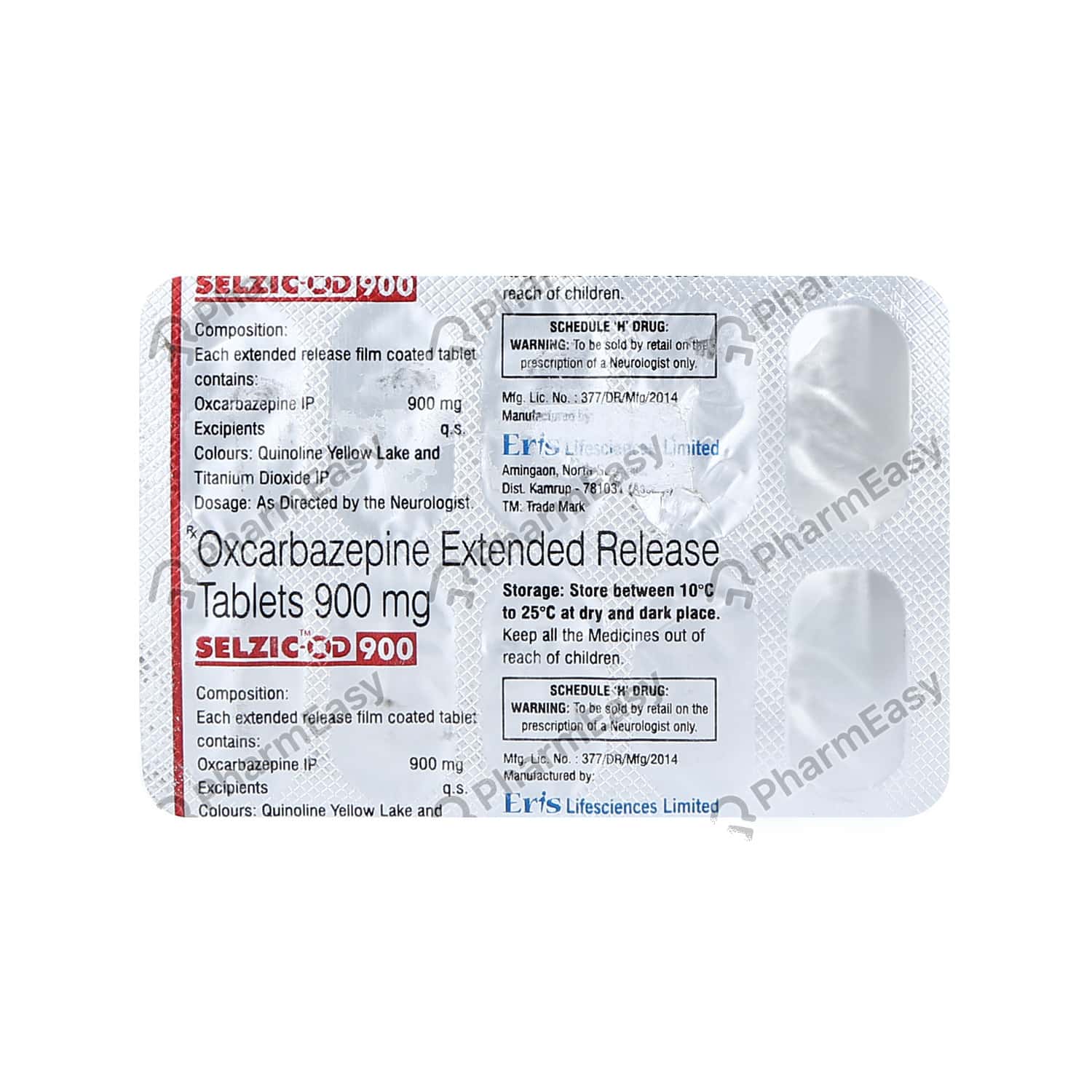 Buy Selzic Od 900 MG Tablet (10) Online at Flat 18% OFF* | PharmEasy