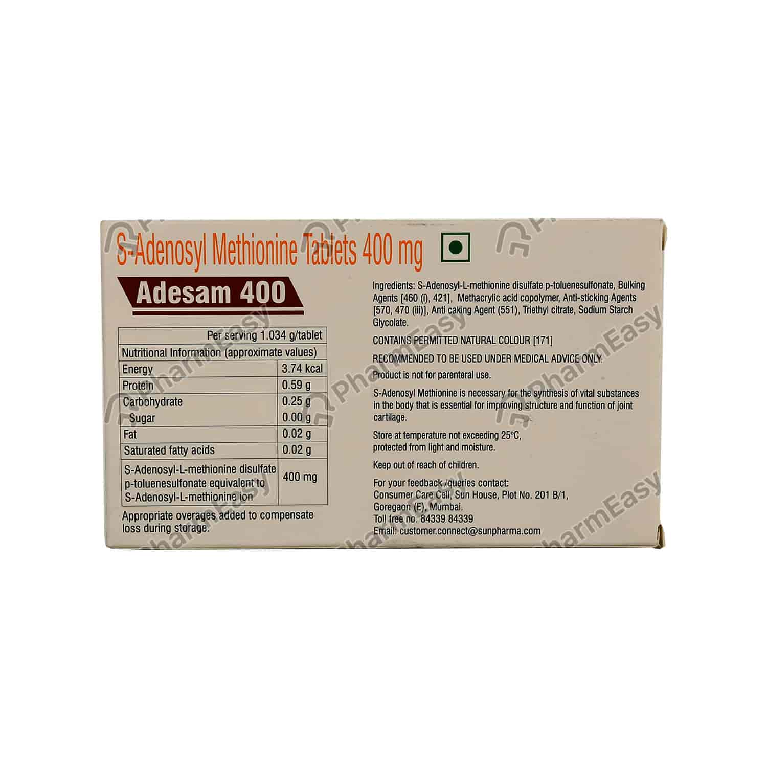 Buy Adesam 400mg Tablet Online at Flat 18% OFF* | PharmEasy