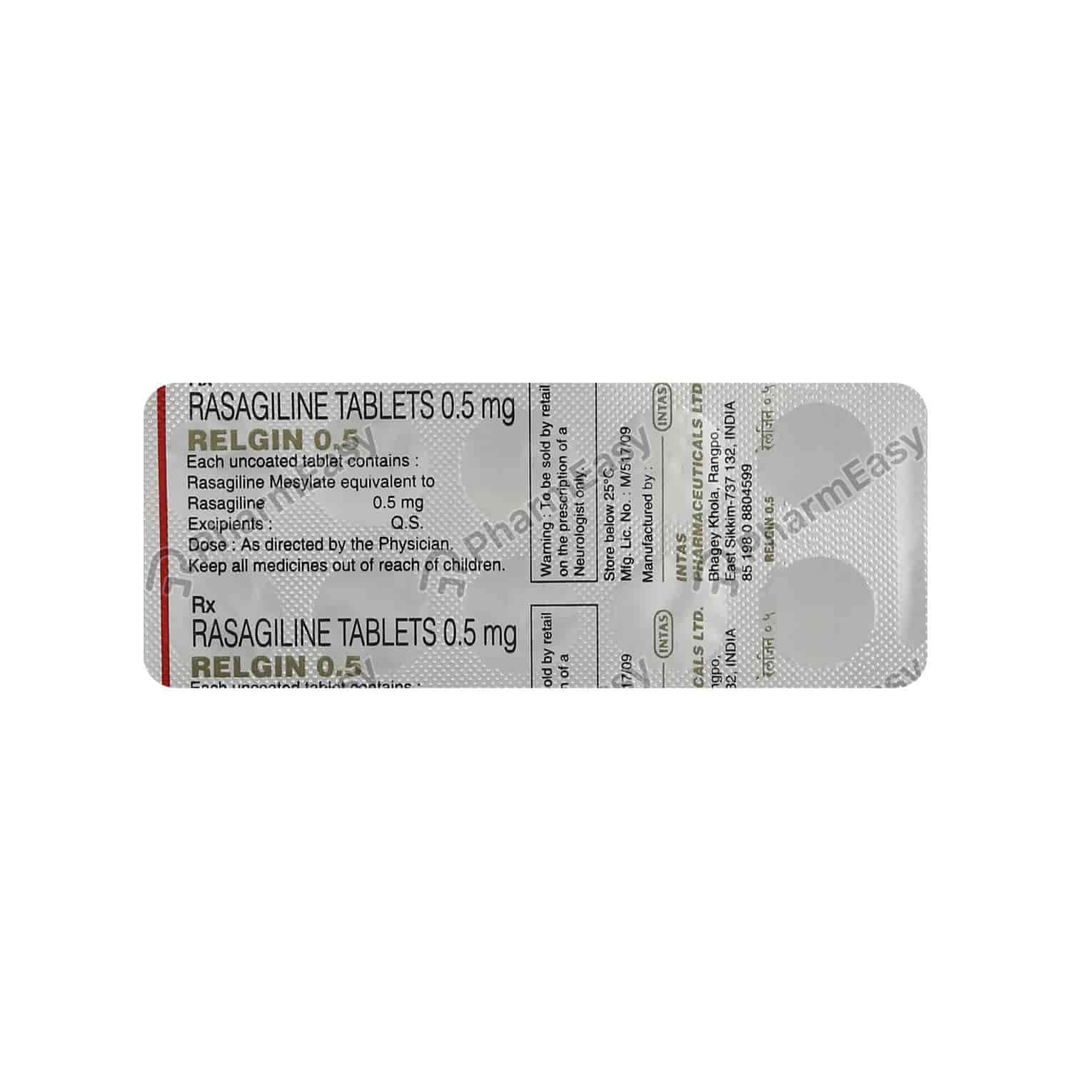Buy Relgin 0.5mg Tablet Online at Flat 18% OFF* | PharmEasy