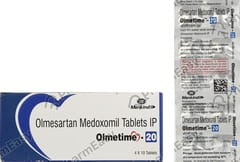 Olmetime 20 MG Tablet (10): Uses, Side Effects, Price & Dosage | PharmEasy