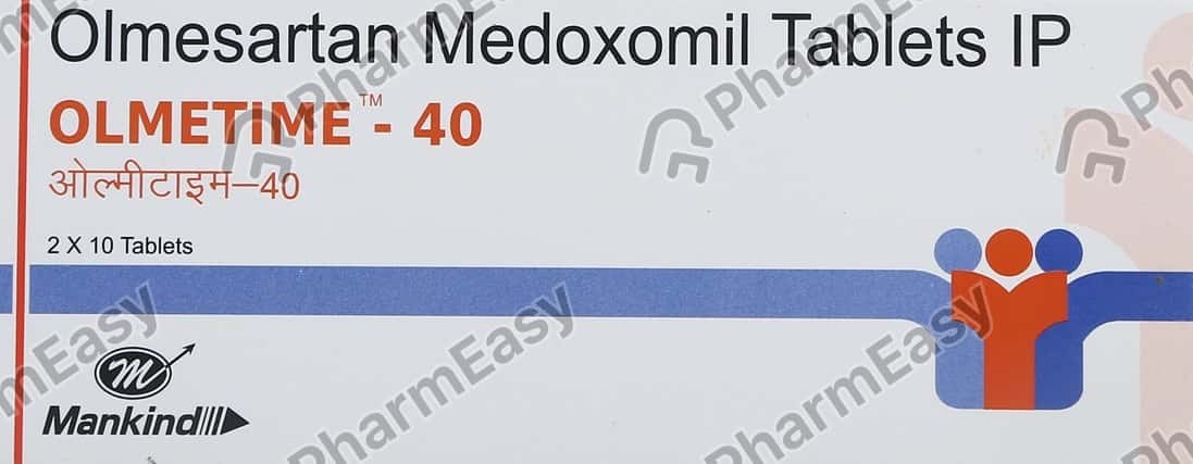 Olmetime 40 MG Tablet (10): Uses, Side Effects, Price & Dosage | PharmEasy