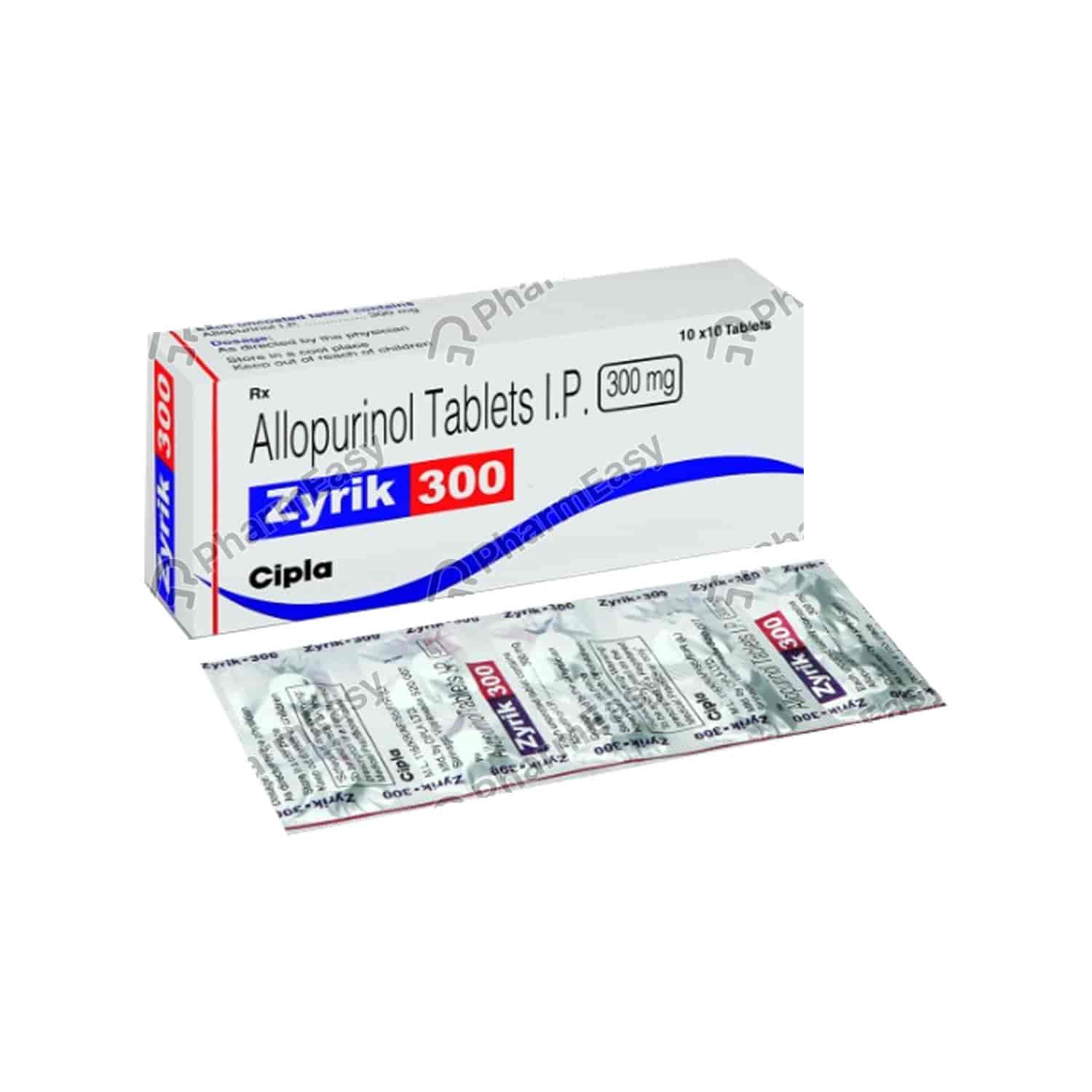 Buy Zyrik 300mg Tablet Online at Flat 18% OFF* | PharmEasy
