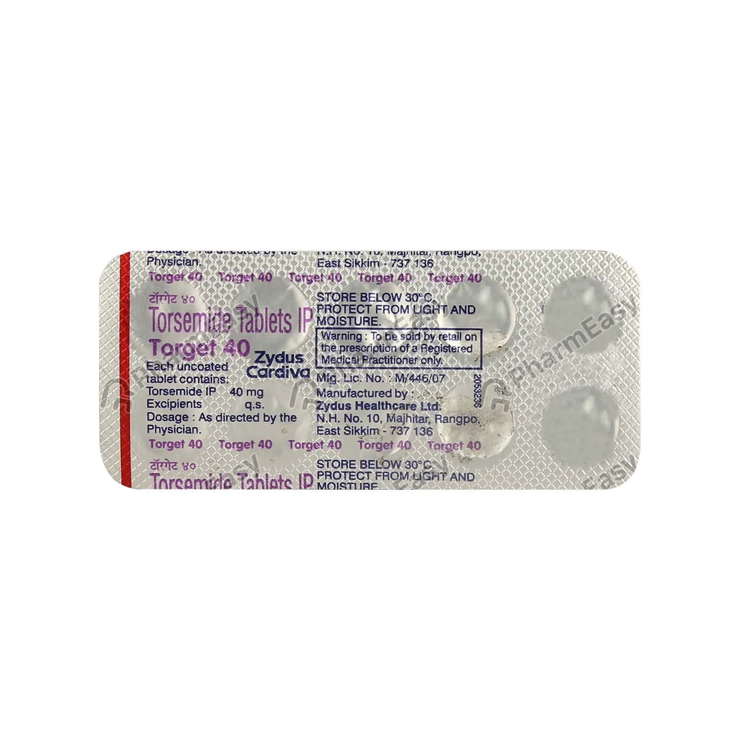 Buy Torget 40 MG Tablet (10) Online at Flat 18% OFF* | PharmEasy