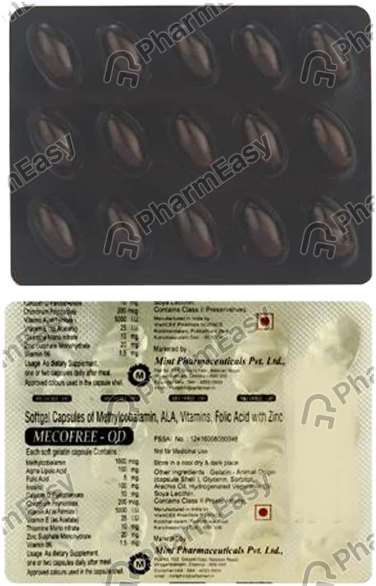 Mecofree Od 500 MG Capsule (15): Uses, Side Effects, Price & Dosage ...