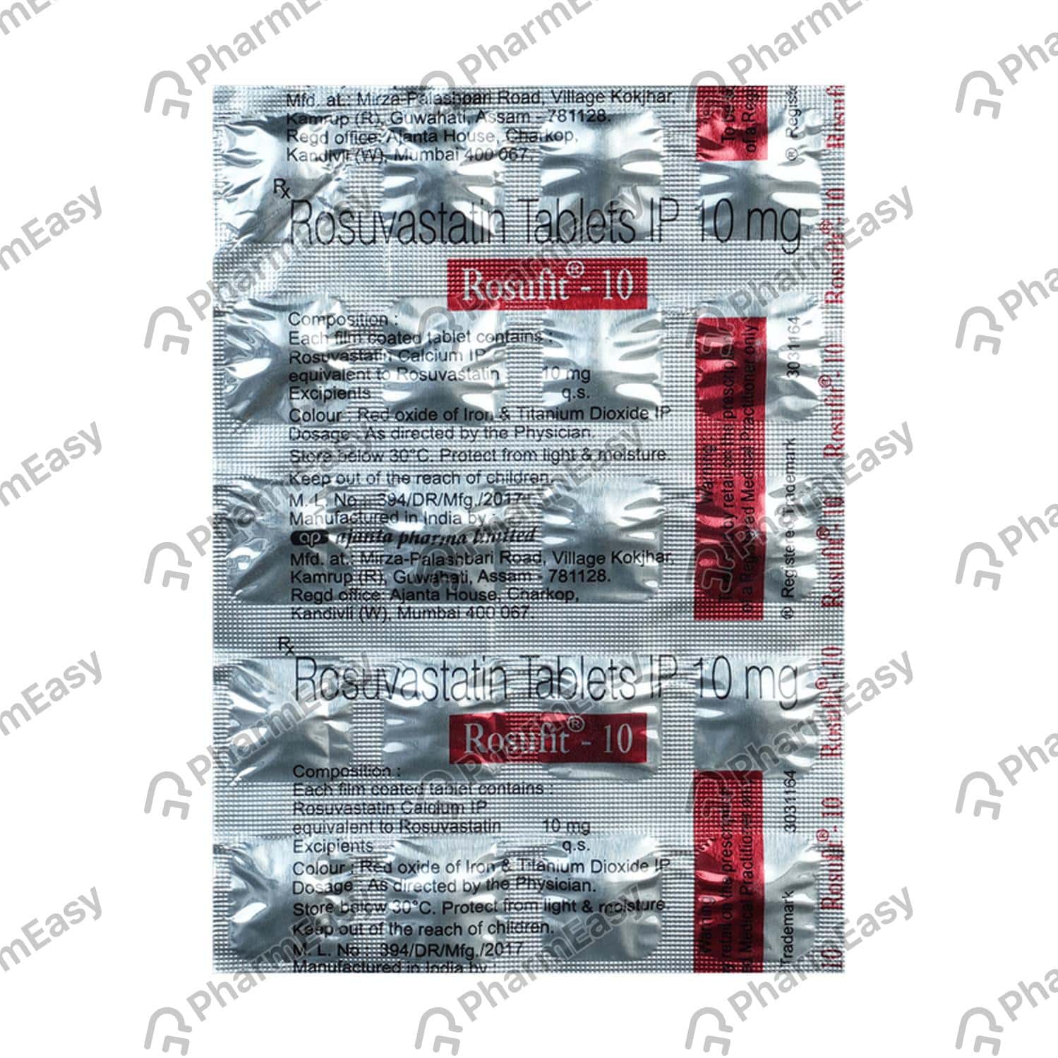 Rosufit 10 MG Tablet (10): Uses, Side Effects, Price & Dosage | PharmEasy