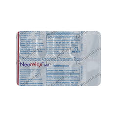 Neorelax Mr 4mg Strip Of 10 Tablets - Uses, Side Effects, Dosage ...