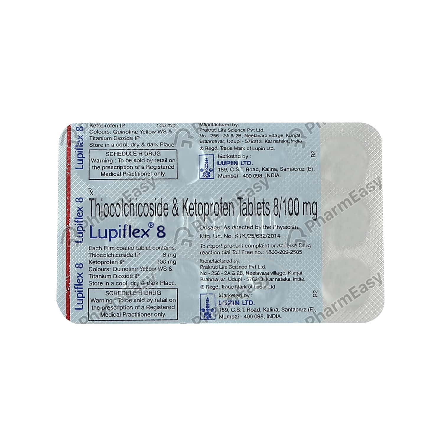 Buy Lupiflex 8mg Tablet Online at Flat 18% OFF* | PharmEasy