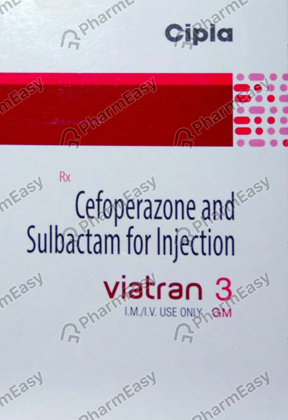 Viatran 3gm Dry Vial Of 1 Powder For Injection: Uses, Side Effects ...