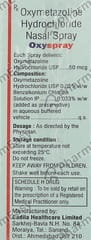 Oxyspray 0.5 MG Nasal Spray (10): Uses, Side Effects, Price & Dosage ...