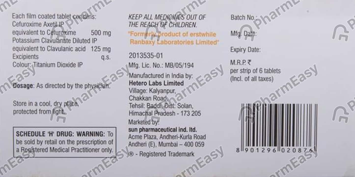 Ceroxim Xp 625mg Tablet: Uses, Side Effects, Price, Dosage ...