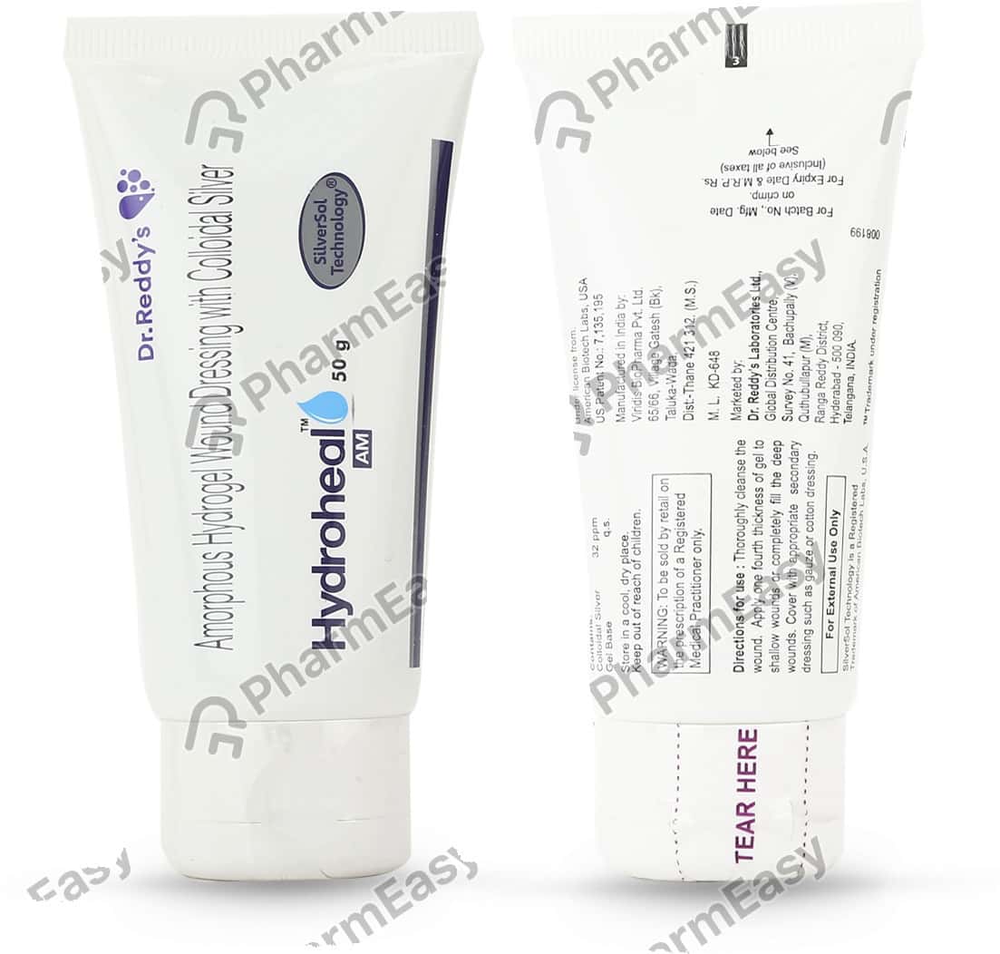 Buy HYDROHEAL AM TUBE OF 50GM GEL Online & Get Upto 60% OFF at PharmEasy