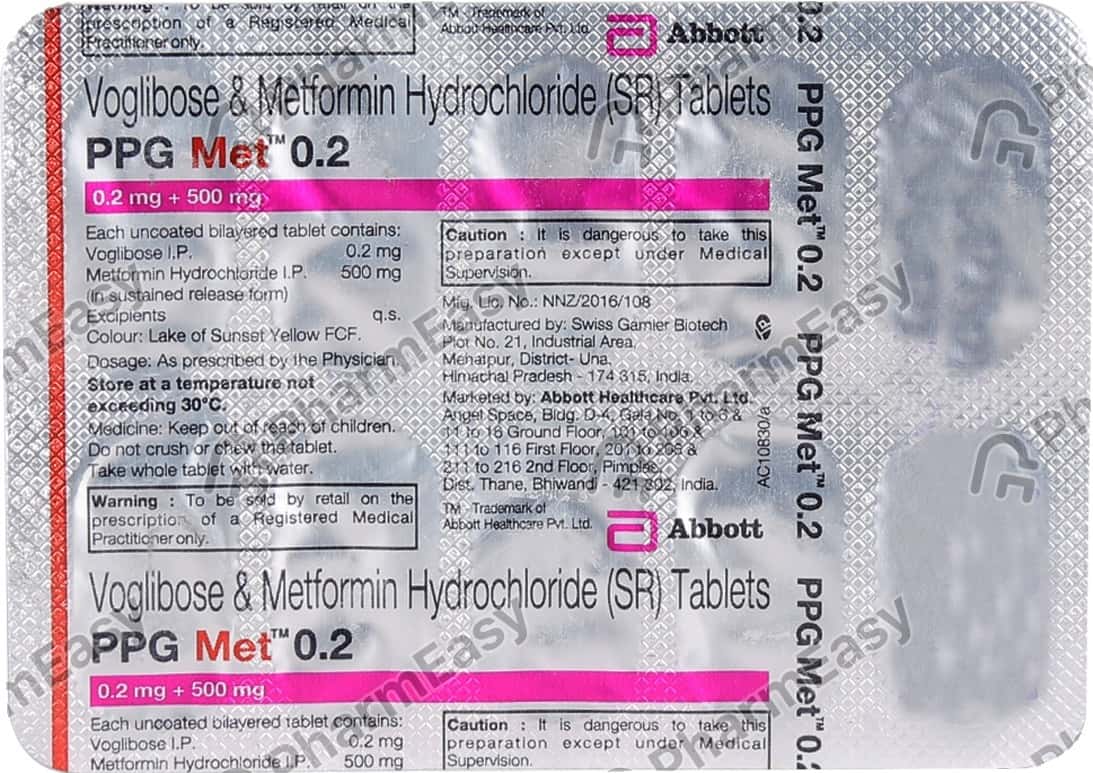 Ppg Met 0.2mg Strip Of 10 Tablets: Uses, Side Effects, Price & Dosage ...