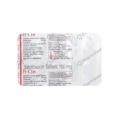 Buy B Cin 100 MG Tablet (10) Online at Flat 18% OFF* | PharmEasy