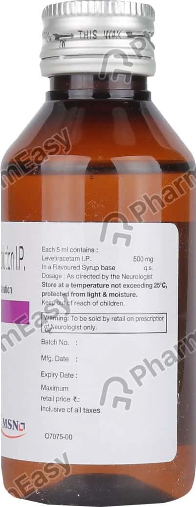 Buy Levilex 500 MG/5ML Syrup (100) Online at Flat 15% OFF | PharmEasy