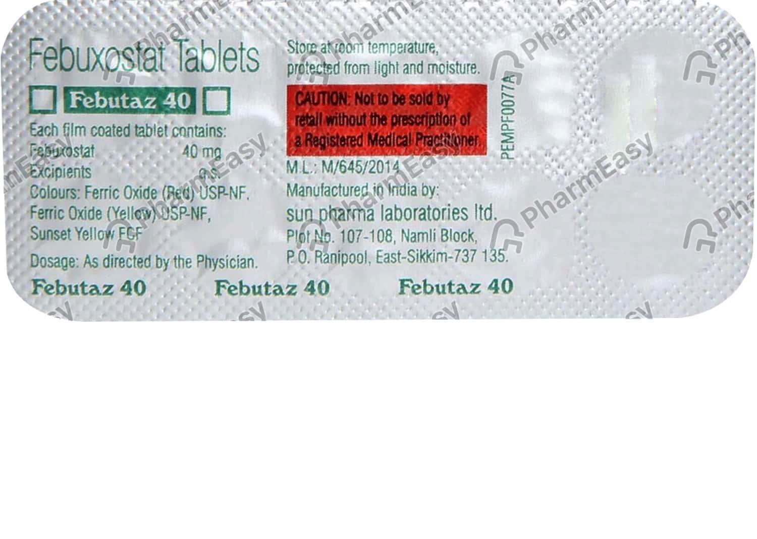 Febutaz 40 MG Tablet (10): Uses, Side Effects, Price & Dosage | PharmEasy