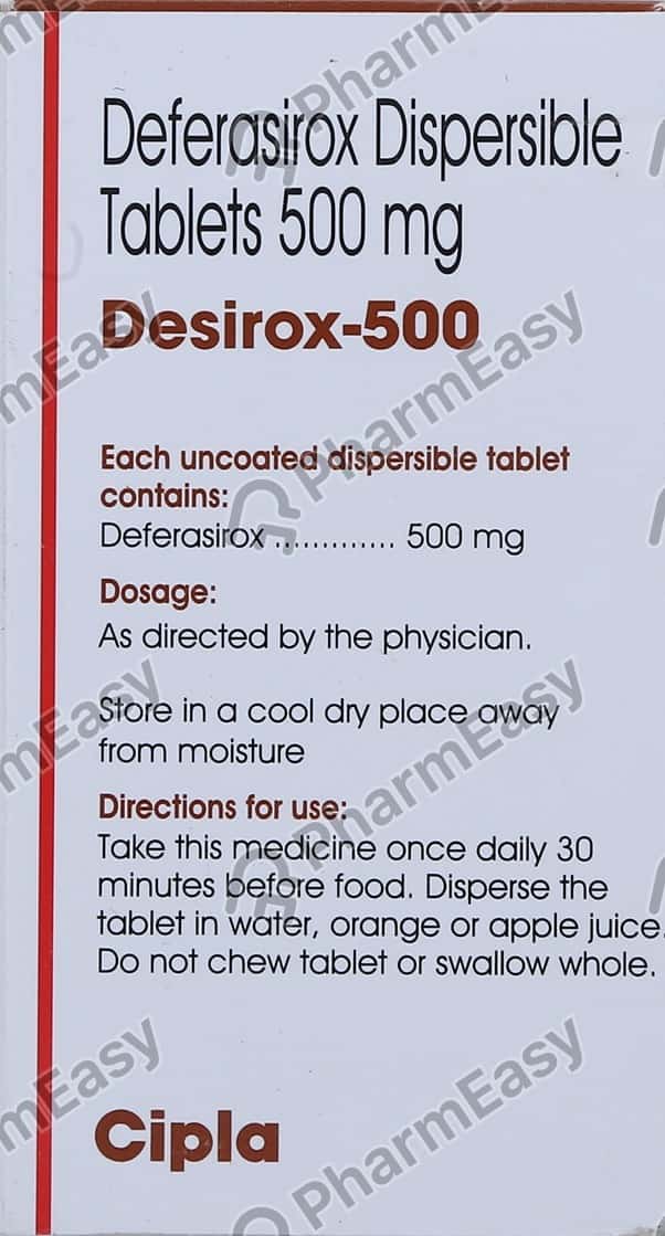 Buy Desirox 500 MG Tablet (30) Online at Flat 15% OFF | PharmEasy