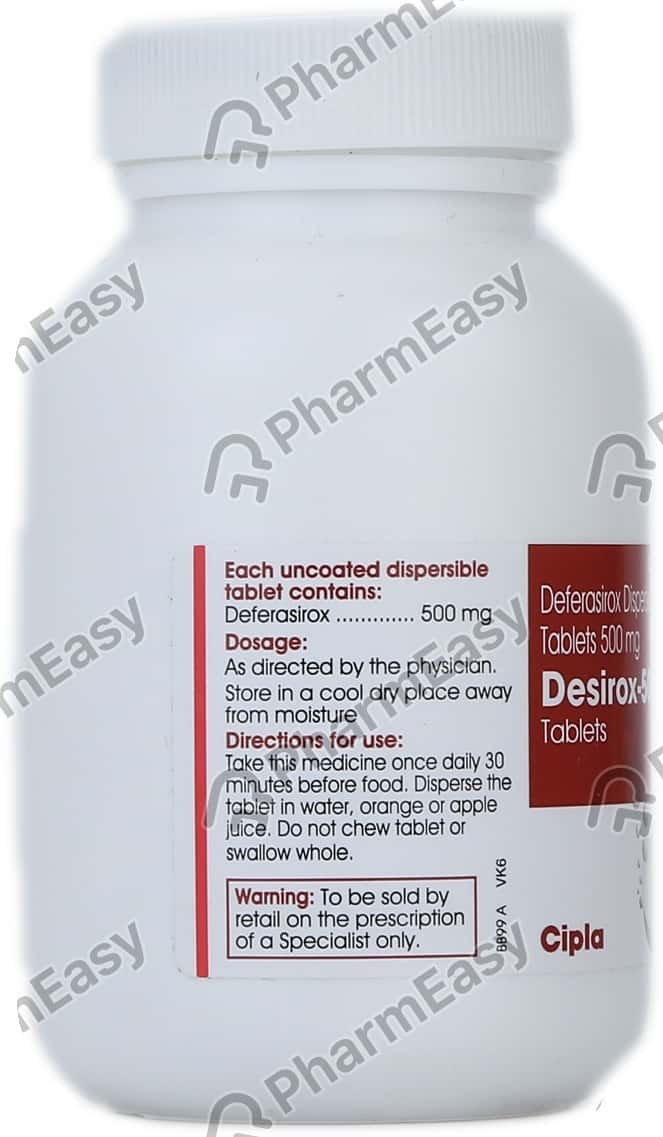 Buy Desirox 500 MG Tablet (30) Online at Flat 15% OFF | PharmEasy