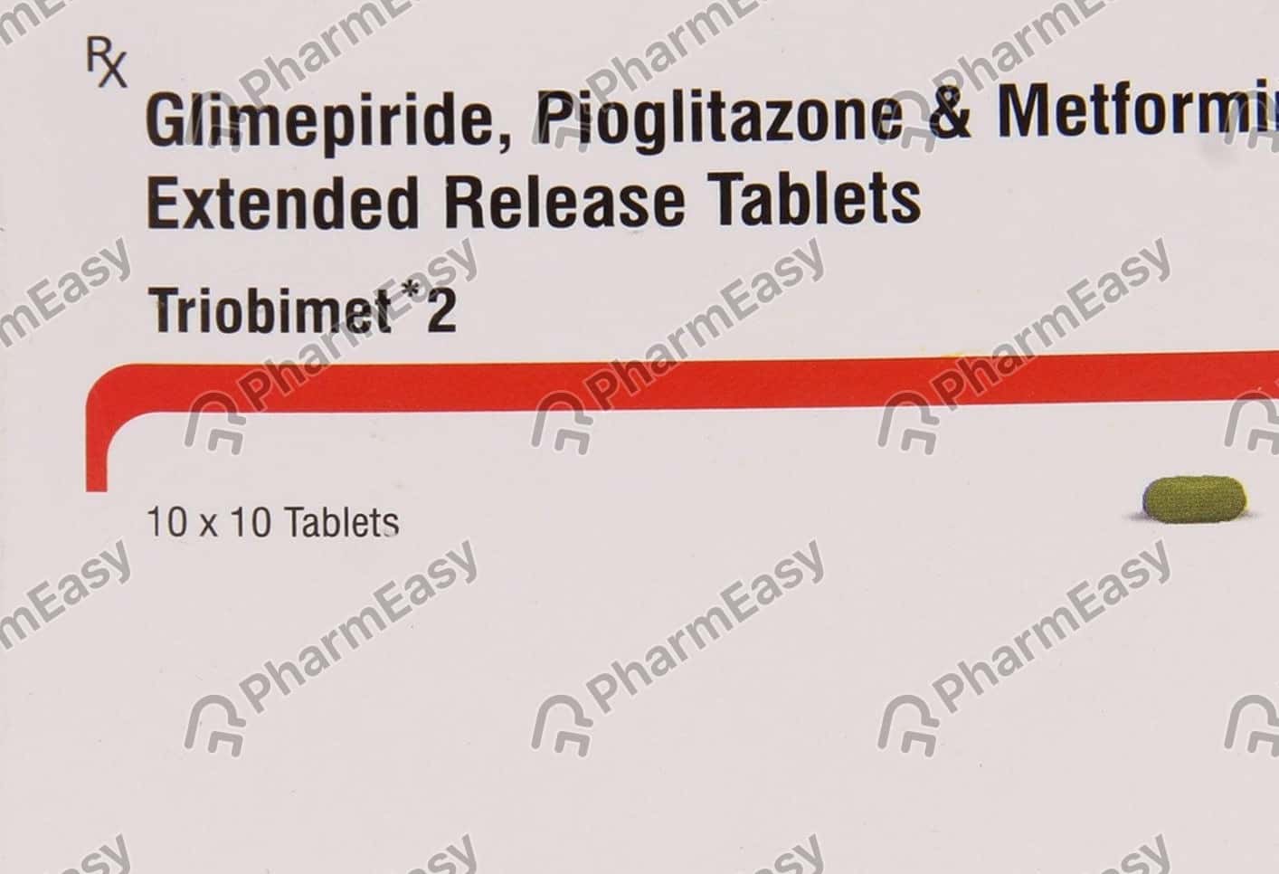 Pioz Mf G 2mg Strip Of 10 Tablets: Uses, Side Effects, Price, Dosage & Composition | PharmEasy