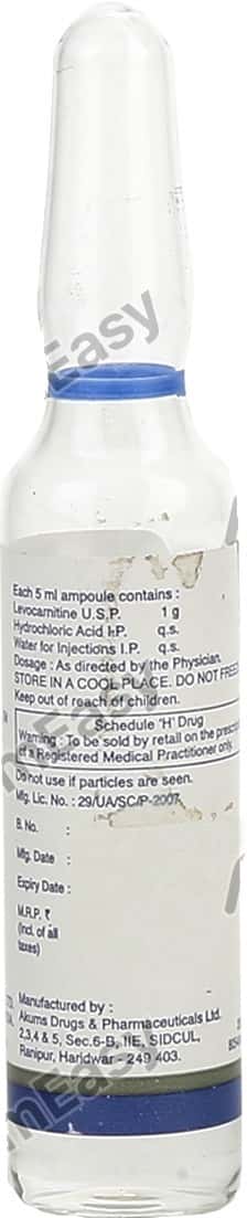 Buy Carnisure 1 G Injection (5) Online at Flat 15% OFF | PharmEasy