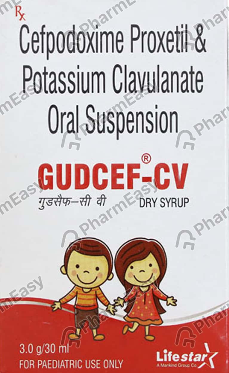 Gudcef Cv Bottle Of 30ml Dry Syrup: Uses, Side Effects, Price & Dosage ...