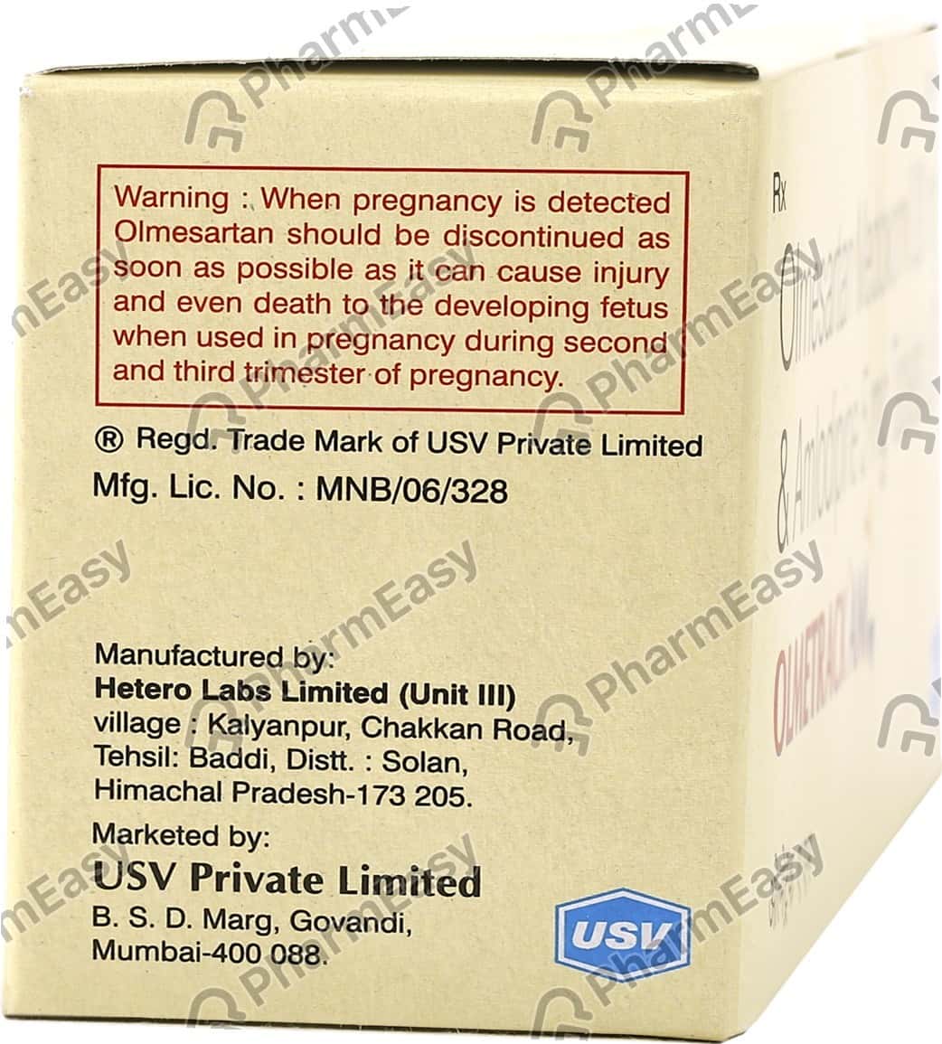 Olmetrack Am Strip Of 10 Tablets: Uses, Side Effects, Price & Dosage ...