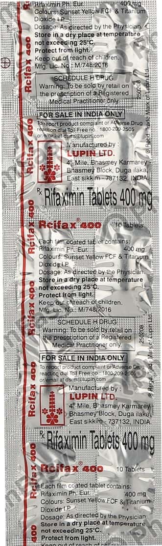 Rifarex 400 MG Tablet (10): Uses, Side Effects, Price, Dosage & Composition | PharmEasy