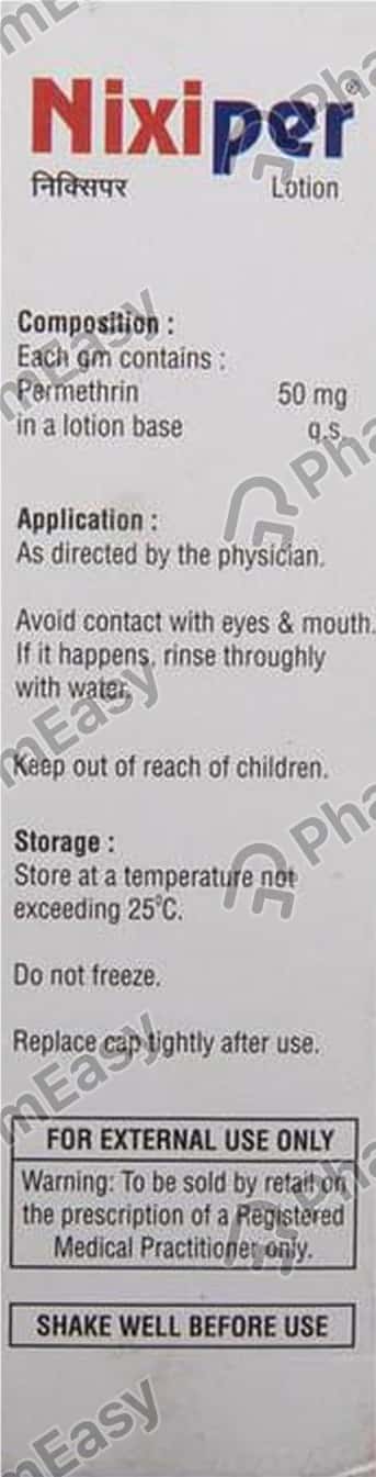 Nixiper 5 % Lotion (100): Uses, Side Effects, Price & Dosage | PharmEasy